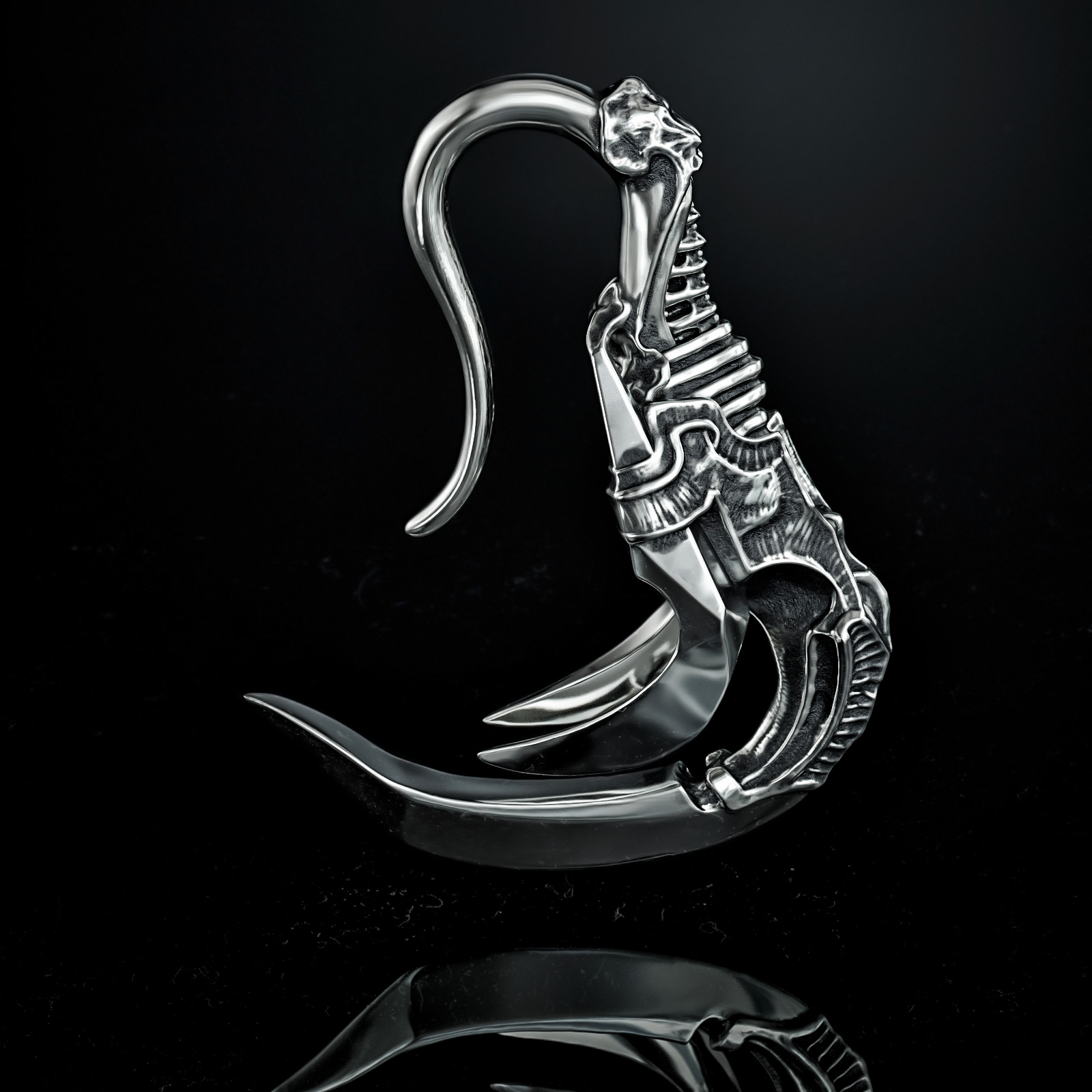 RCC-CLSC11 ear weights/ ear hangers | Rusty Cyborg Creations